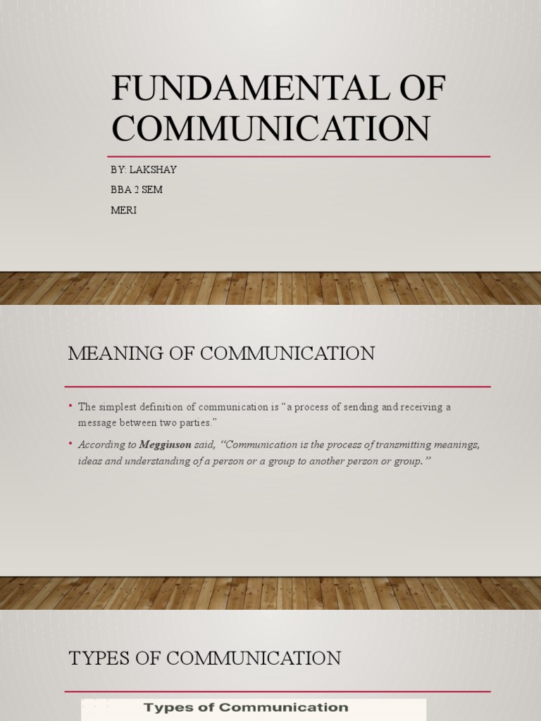 Types of Communication | PDF | Communication | Nonverbal Communication