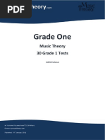 Discovering Music Theory Grade 4 - Answer | PDF