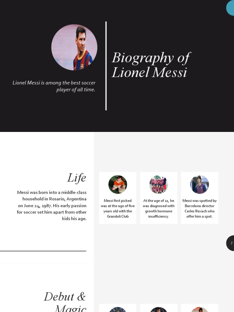 PowerPoint Biography of Lionel Messi | PDF | Lionel Messi | Fc Barcelona