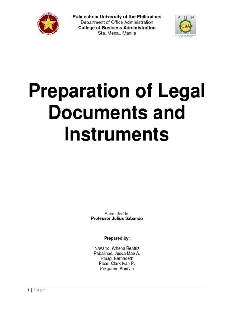 Chapter 5 Preparation of Legal Documents and Instruments | PDF | Case Citation | Affidavit