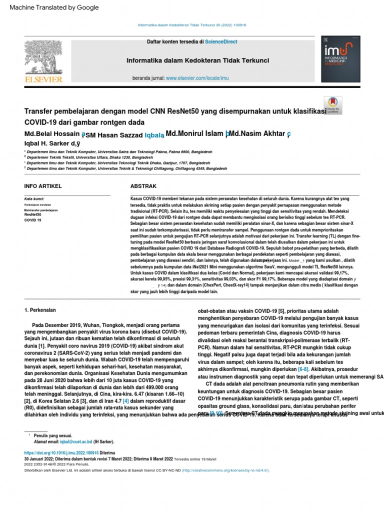 Transfer Learning With Fine-Tuned Deep CNN ResNet50 Model For ... Transfer Learning With Fine-Tuned Deep CNN ResNet50 Model For ...