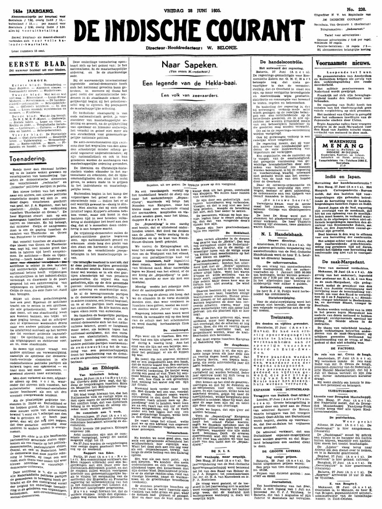De Indische Courant 28 6 1935 | PDF