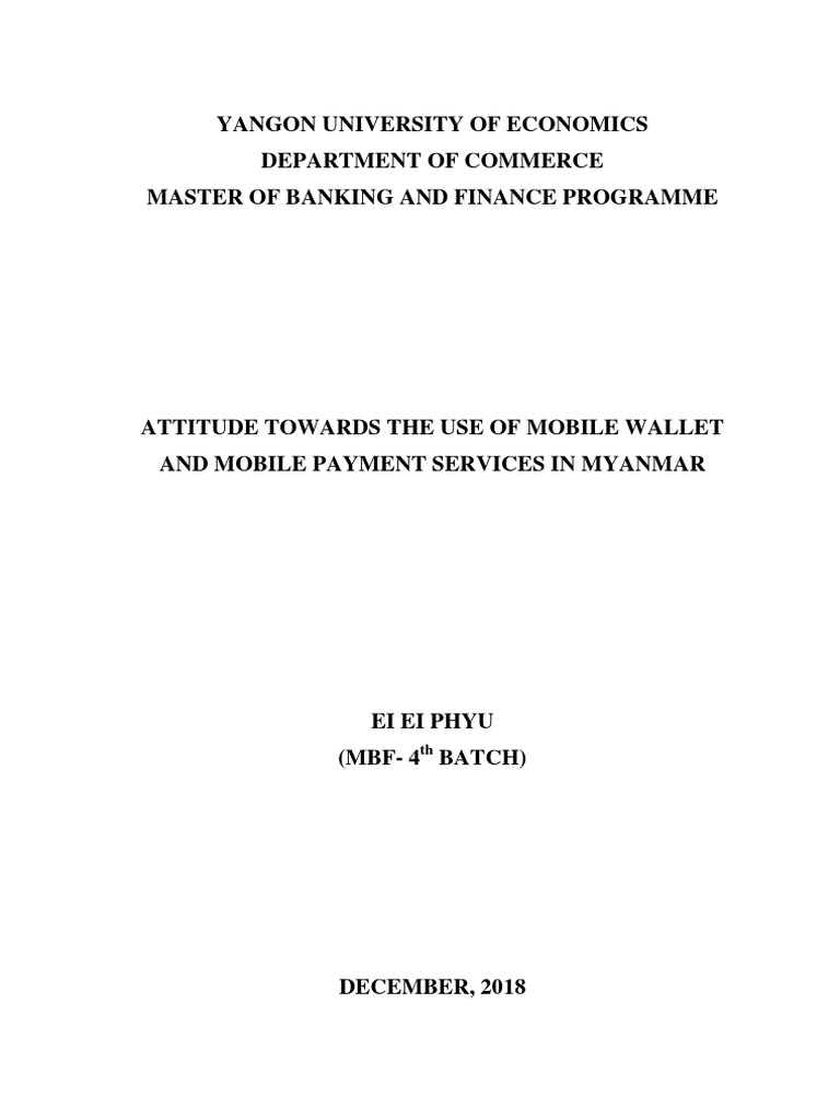 Ei Ei Phyu Mbf Pdf Economies Service Industries