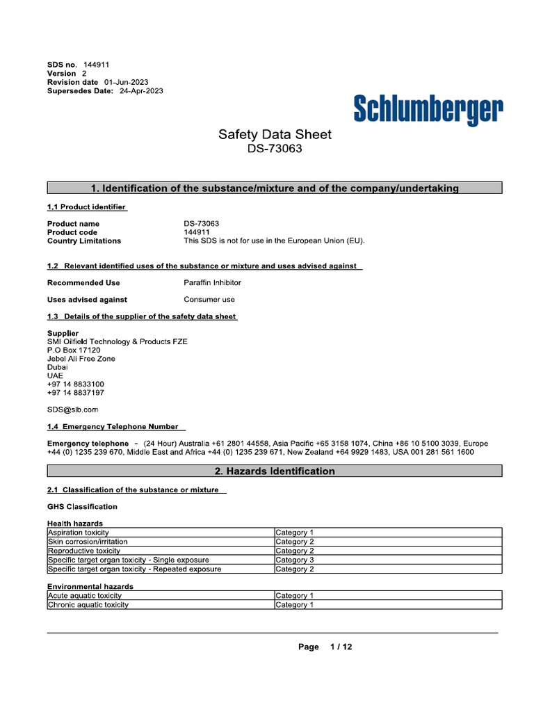 PPD 3 - MSDS DS-73063 | PDF