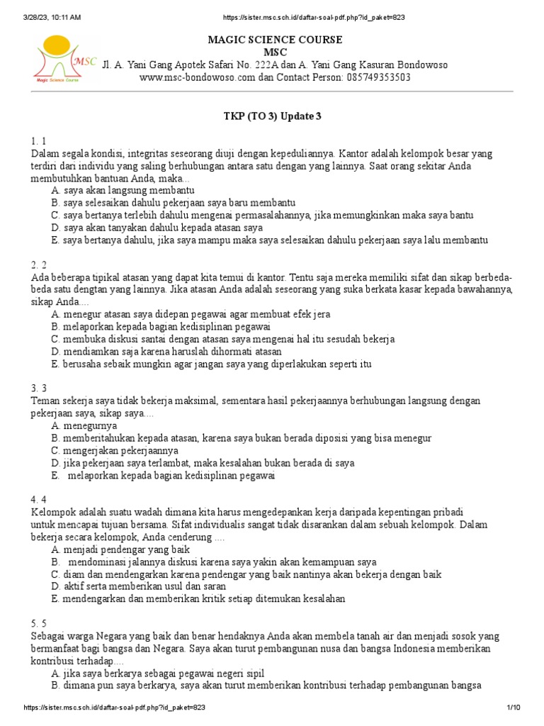 TKP (TO 2) Update 3 | PDF