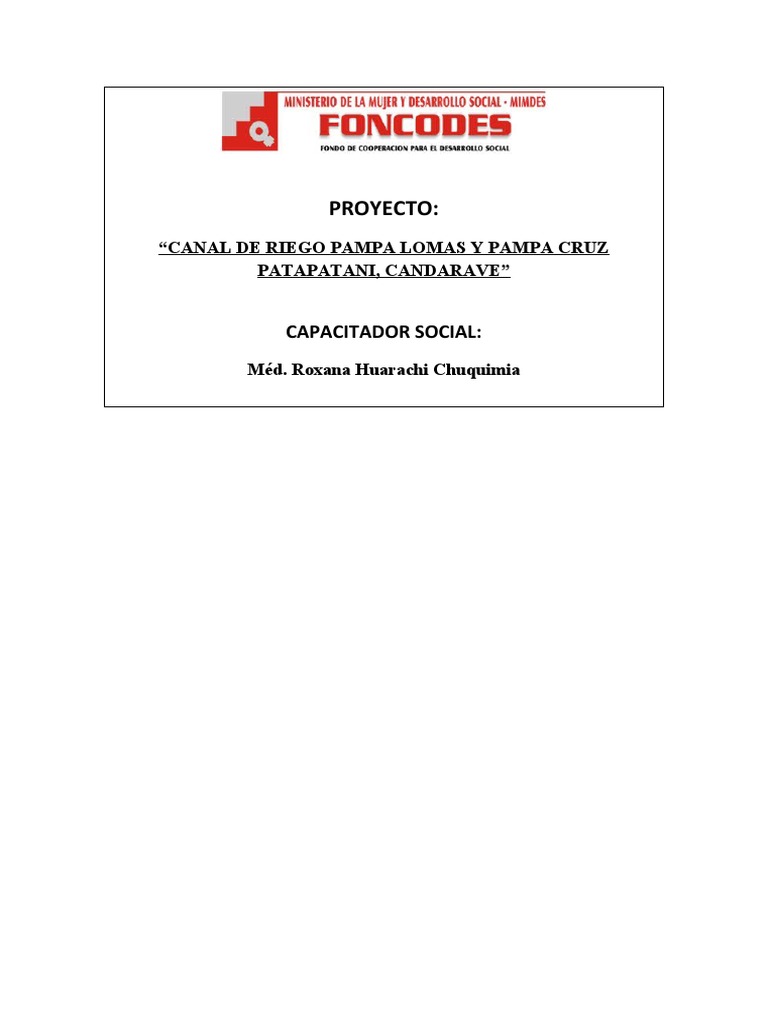 Caratula Foncodes | PDF