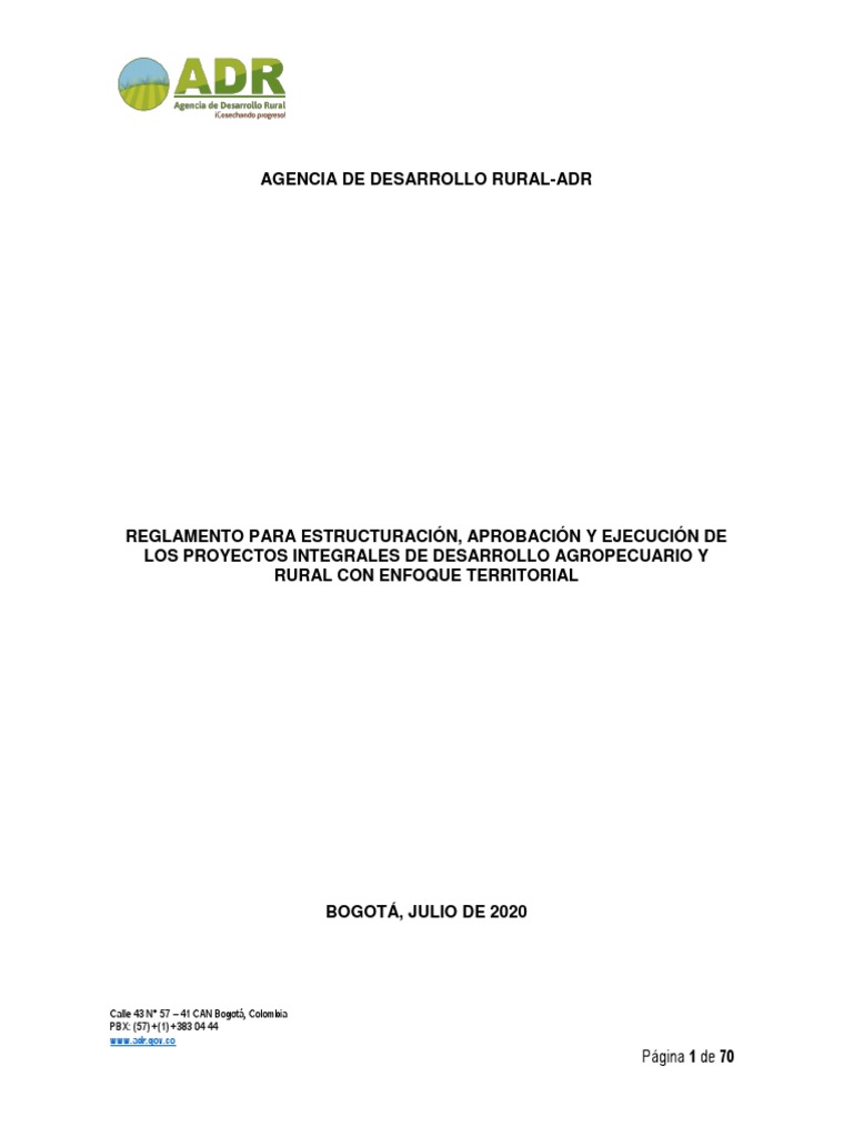 Reglamento-PIDAR-actualizado-Acuerdo-010-de-2019 (1) | PDF | Colombia ...