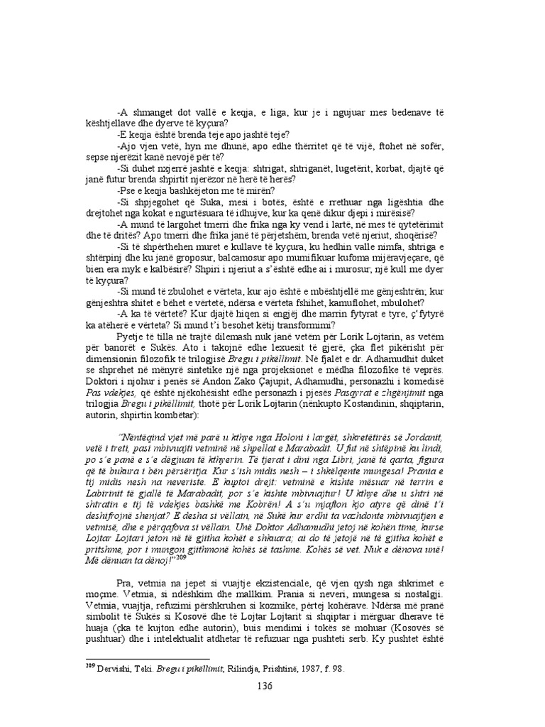 Doktoratura Erenestina Halili Fakulteti I Histori Filologjise Departamenti I Letersise 02 | PDF