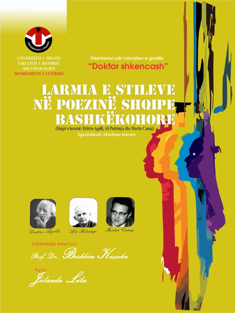 Doktoratura Jolanda Lila Fakulteti I Histori Filologjise Departamenti I Letersise | PDF