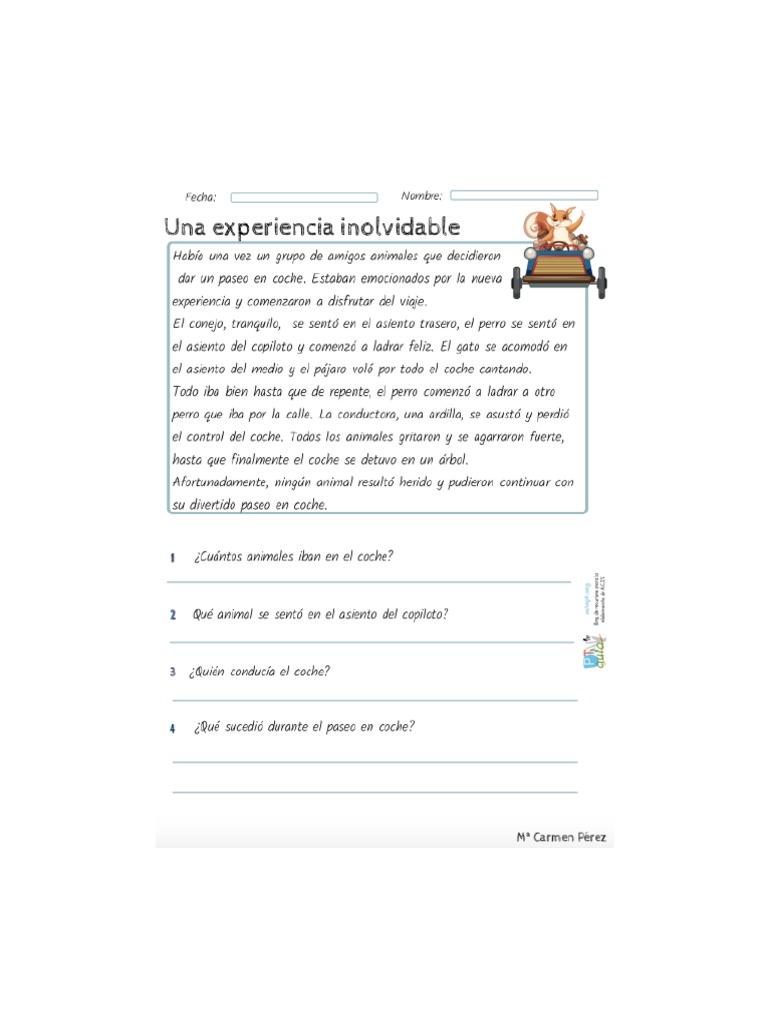 Comprensión Lectora Cuentos Cortos Un Ratón Con Suerte | PDF