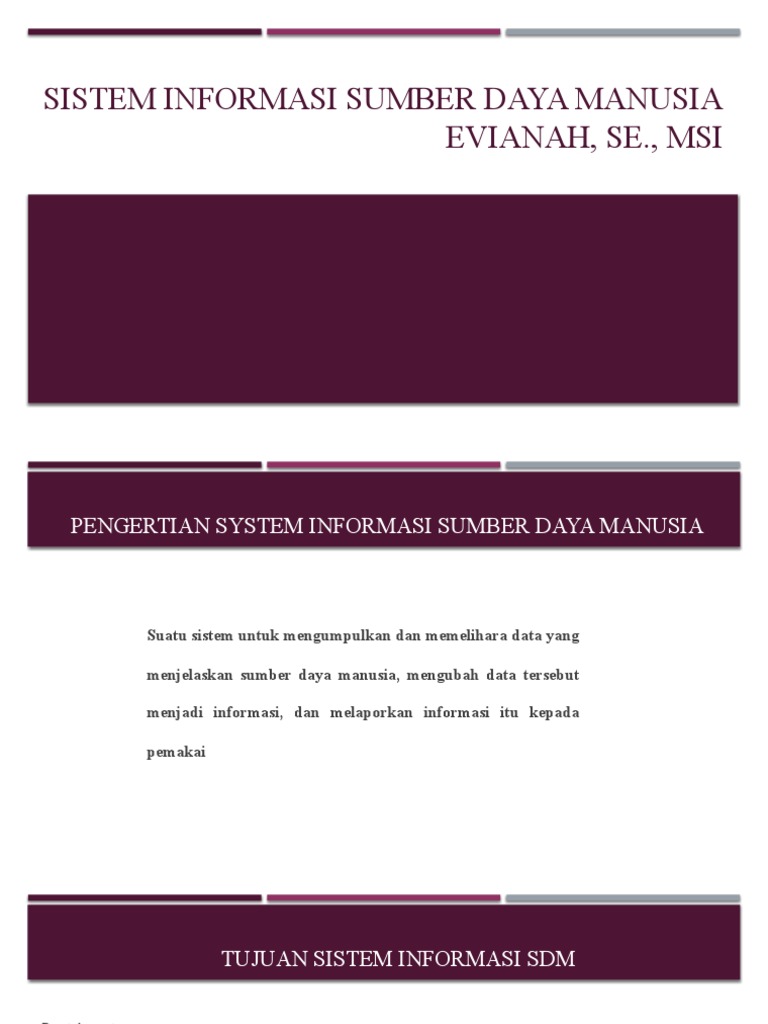 Sistem Informasi SDM | PDF