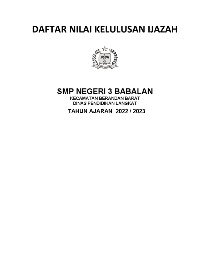 COVER BUKU PIKET HARIAN | PDF