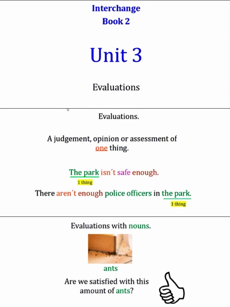 Interchange 2, Unit 3, Grammar 1 | PDF
