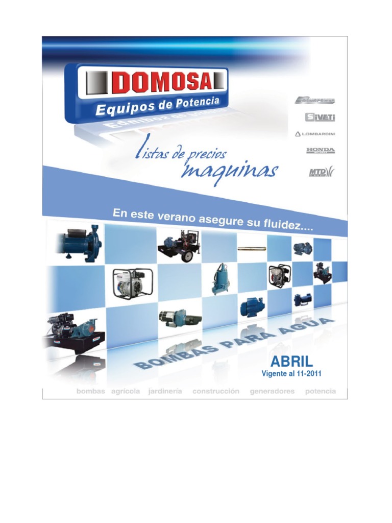 Domosa | PDF | Motor diesel | Motores