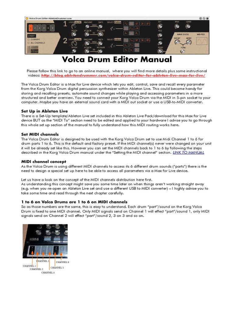 Korg Volca Editor Manual | PDF | Software | Music Technology