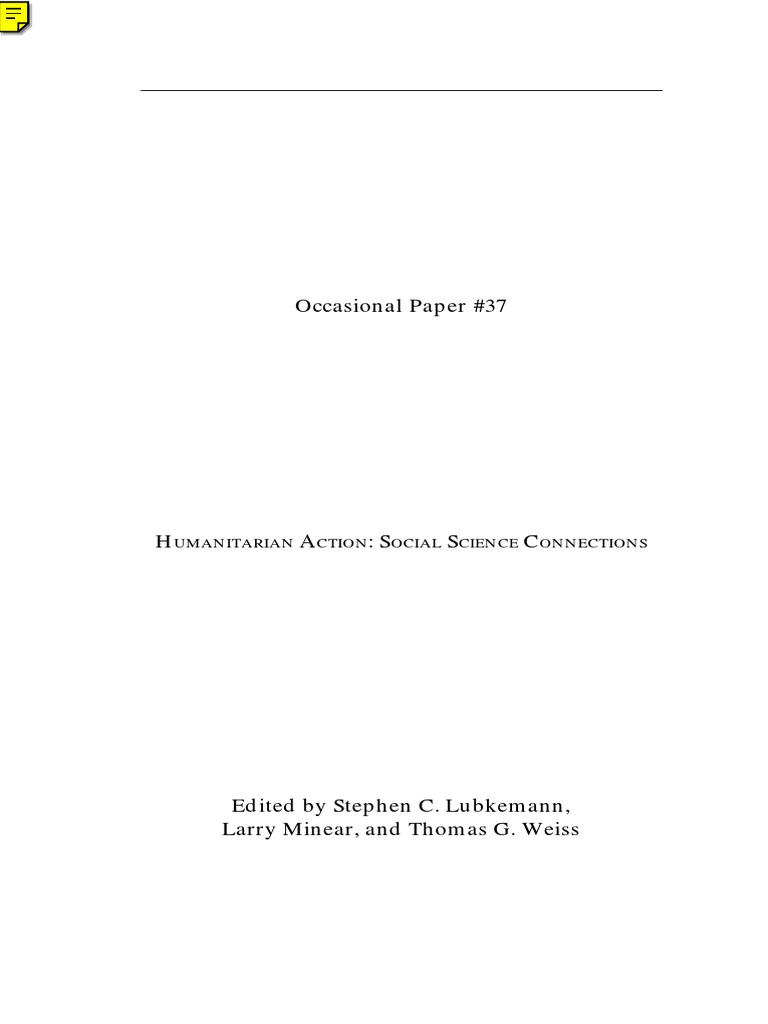 Occassional Paper 37 | PDF | Internally Displaced Person | Refugee