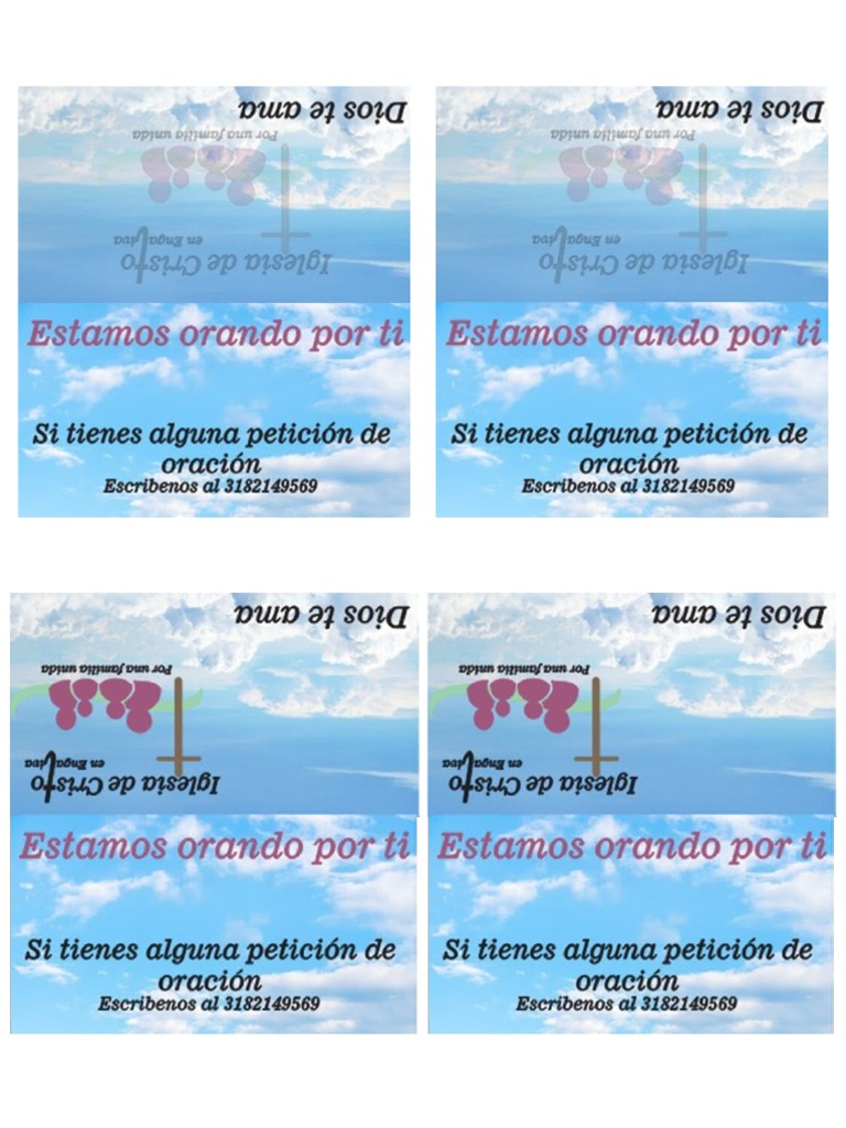 Tarjetas de Oración para Imprimir | PDF