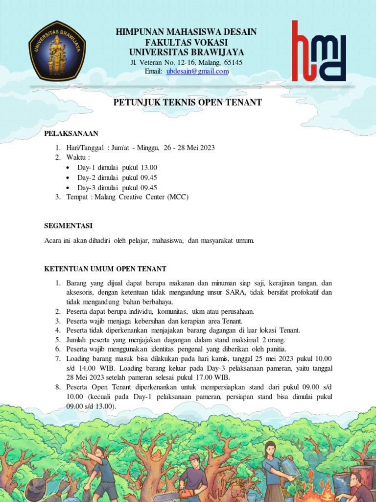 Petunjuk Teknis Open Tenant | PDF