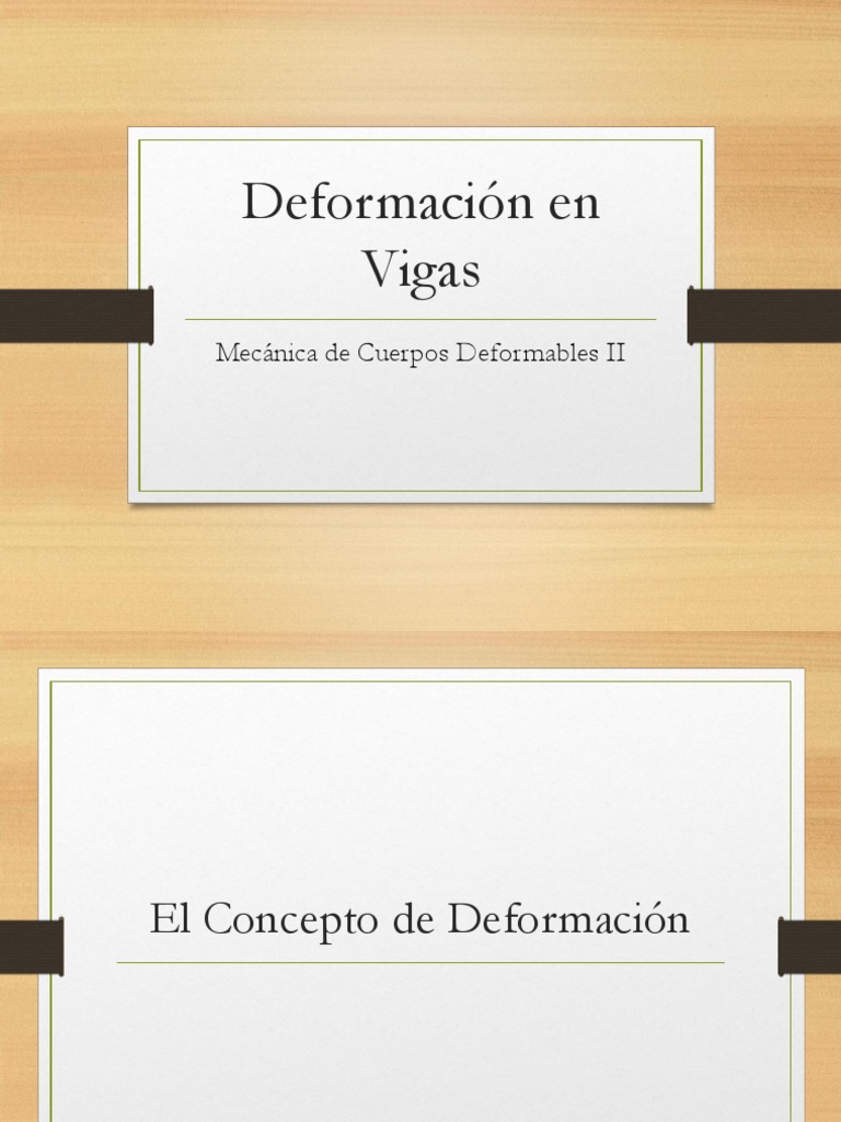100-MCD_Deformación en Vigas | PDF | Viga (Estructura) | Doblar