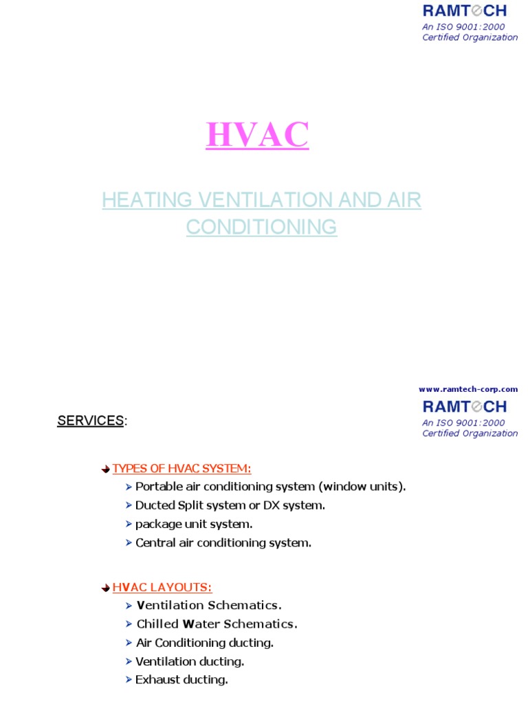 2 - MEP - HVAC-rev | PDF | Air Conditioning | Duct (Flow)