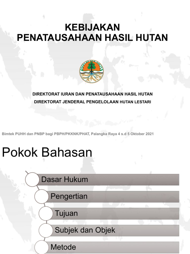 Kebijakan PUHH - Compressed | PDF