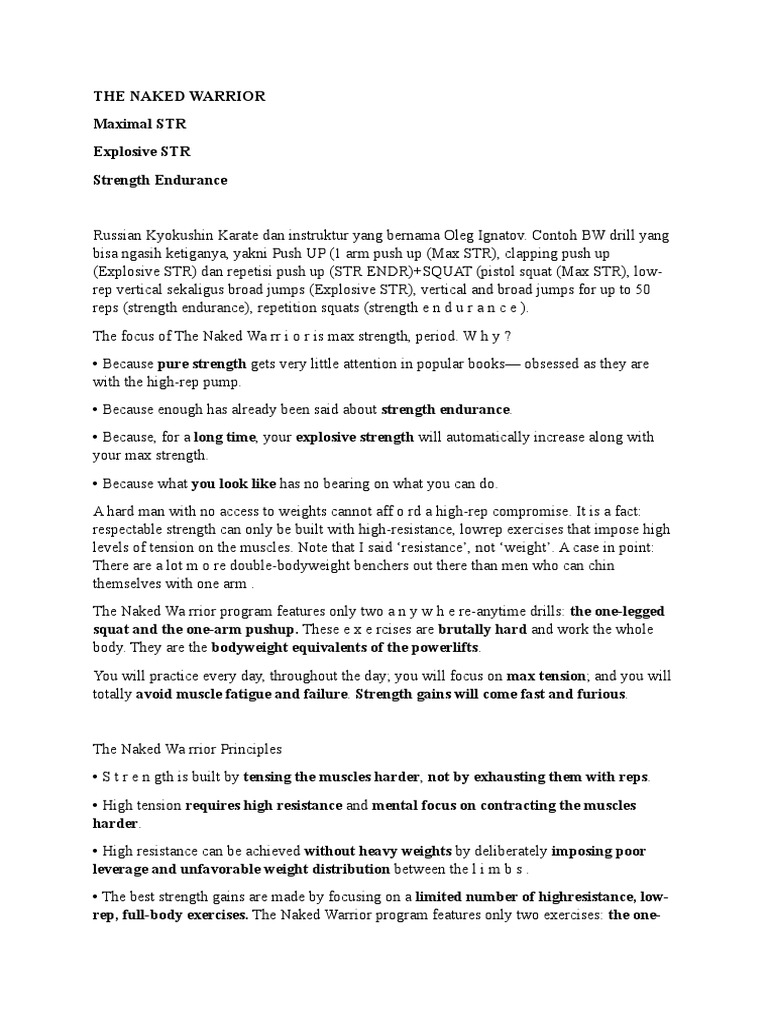 The Naked Warrior | PDF | Shoulder | Breathing