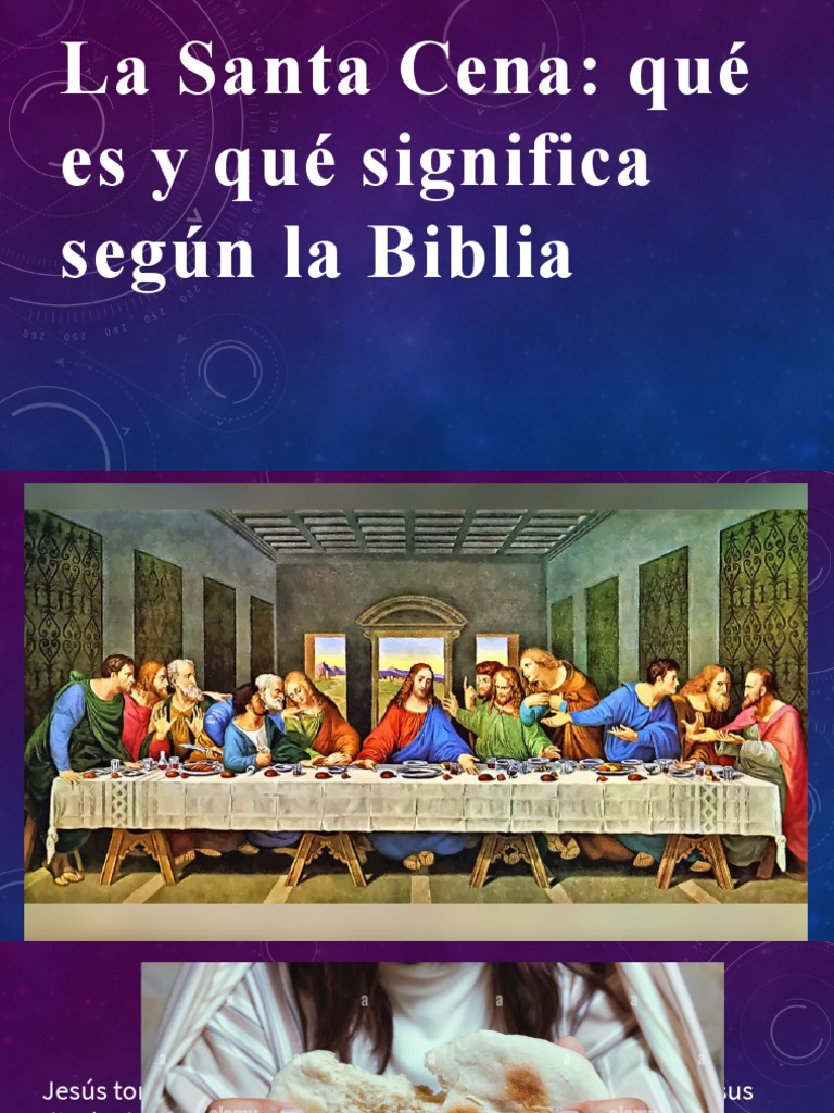 Significado de la Santa Cena en la Biblia | PDF | Religión y espiritualidad