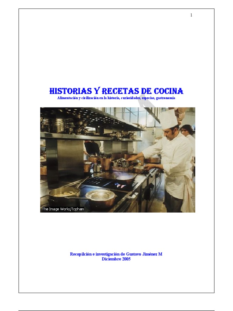 Historia De La Cocina Pdf Cocina Francés Salsa