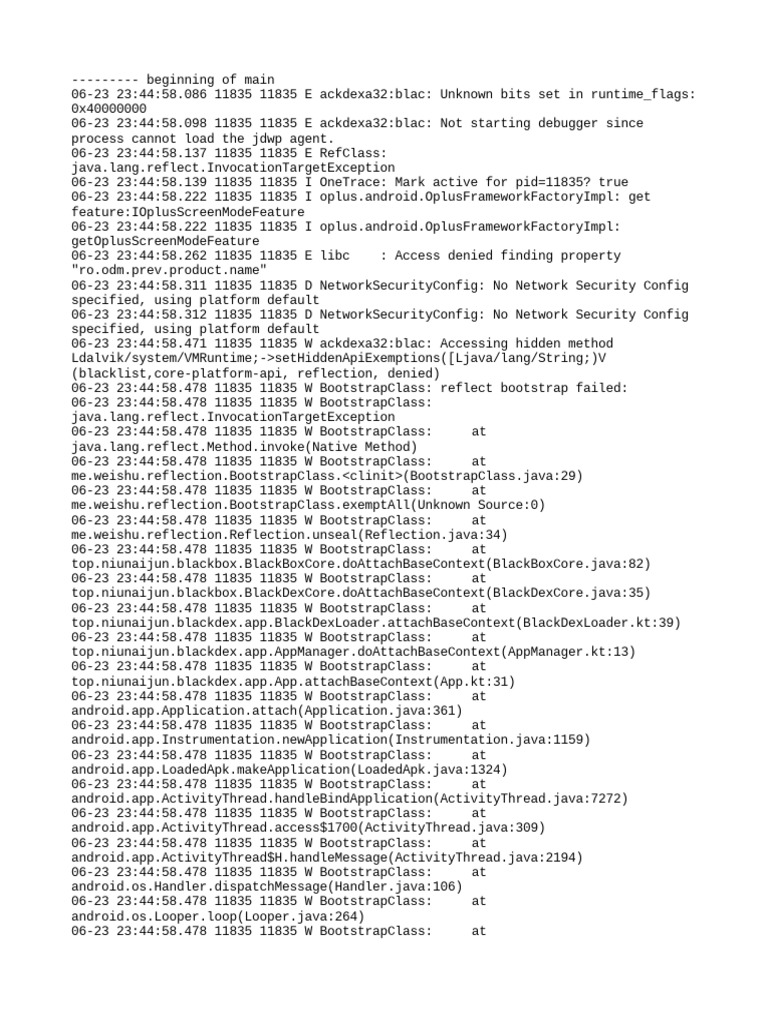 top.niunaijun.blackdexa32_logcat | PDF | Java (Programming Language) | Computer Engineering