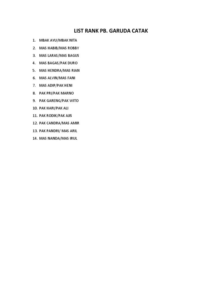 List Rank PB | PDF
