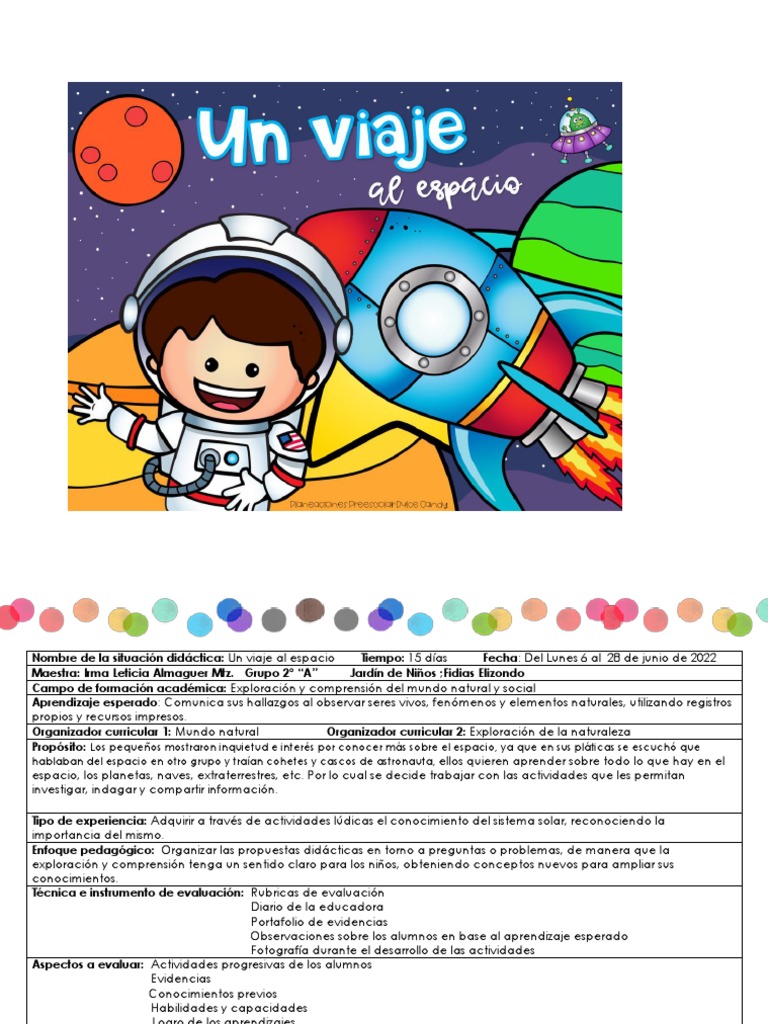 37.2. - Plan Viaje Al Espacio | PDF | Evaluación | Sombra