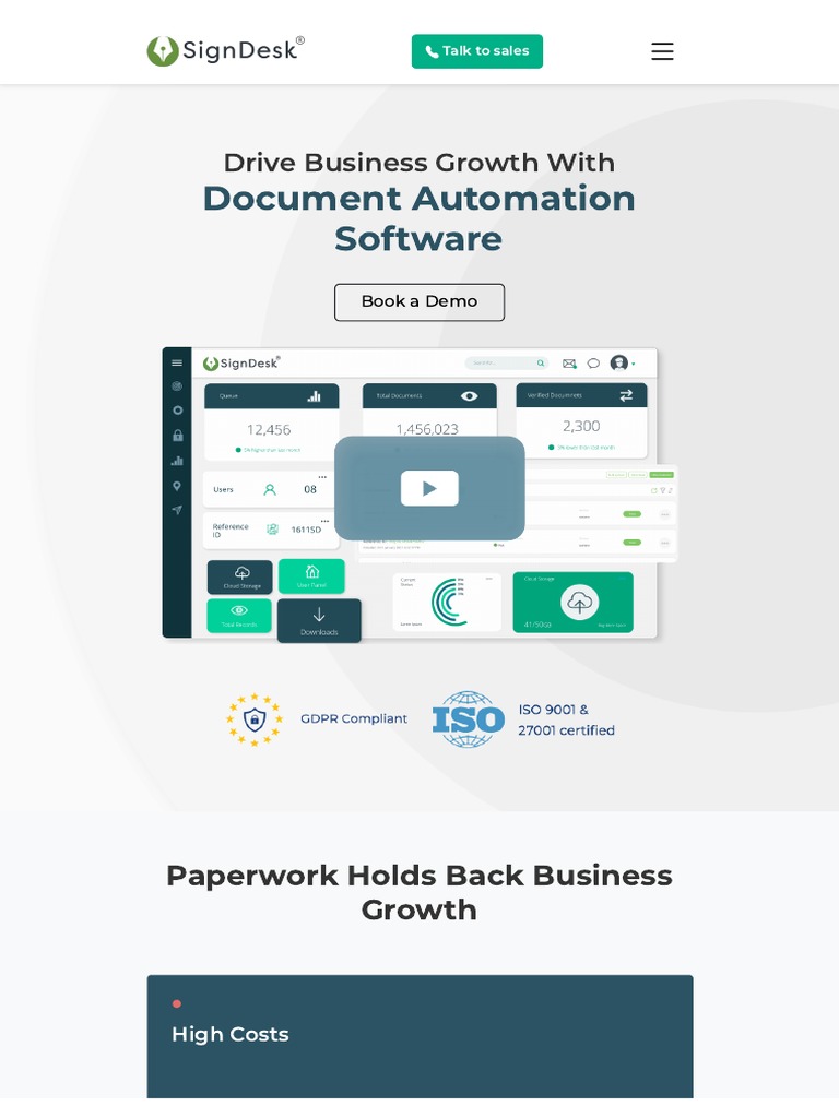 Esign, eNACH, eKYC, CLM & Digital Stamp Solutions - SignDesk | PDF ... Esign, eNACH, eKYC, CLM & Digital Stamp Solutions - SignDesk | PDF ...