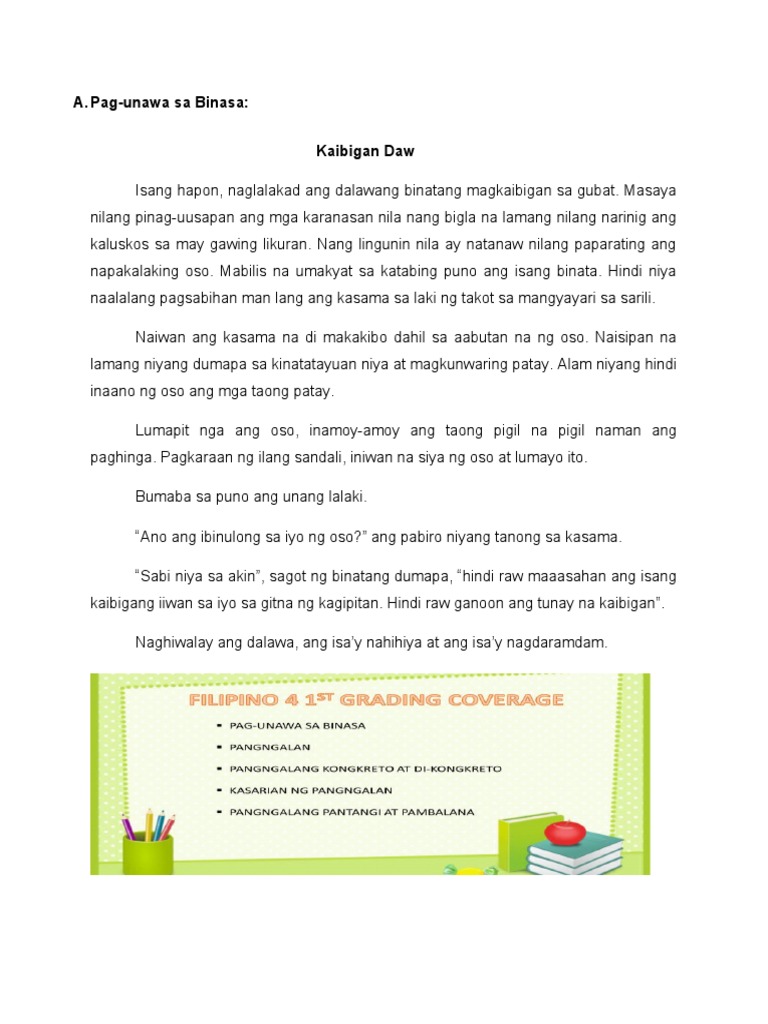 Filipino Grade 4 | PDF