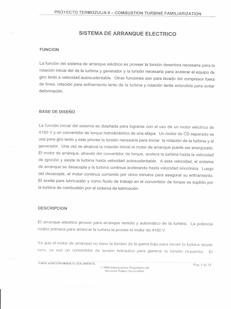 07-Sistema de Arranque Eléctrico | PDF | Turbina | Engranaje