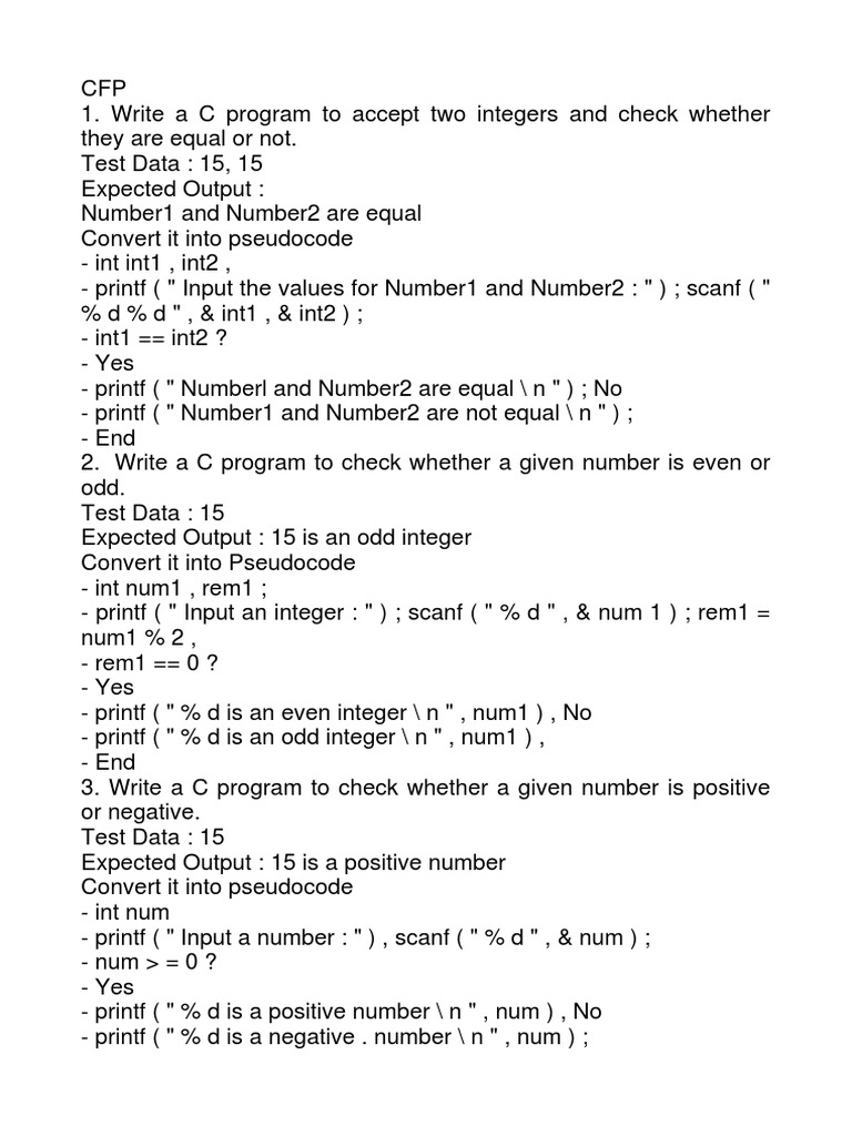 CFP (Pseudocode) | PDF | Computer Programming | Computer Libraries CFP (Pseudocode) | PDF | Computer Programming | Computer Libraries