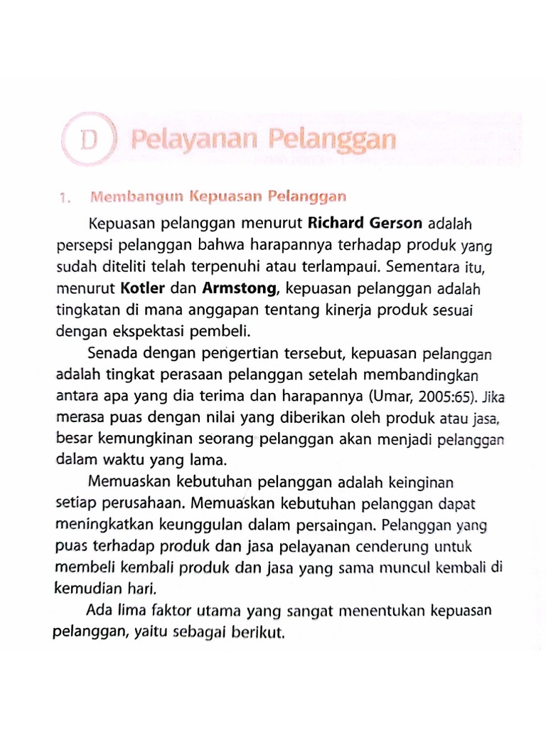 Pelayanan Pelanggan | PDF
