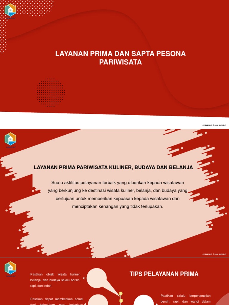 Layanan Prima Dan Sapta Pesona Wisata | PDF