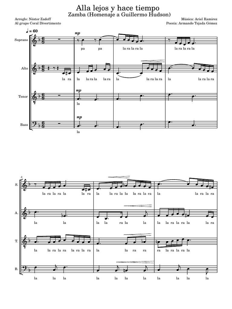 Alla Lejos y Hace Tiempo | PDF