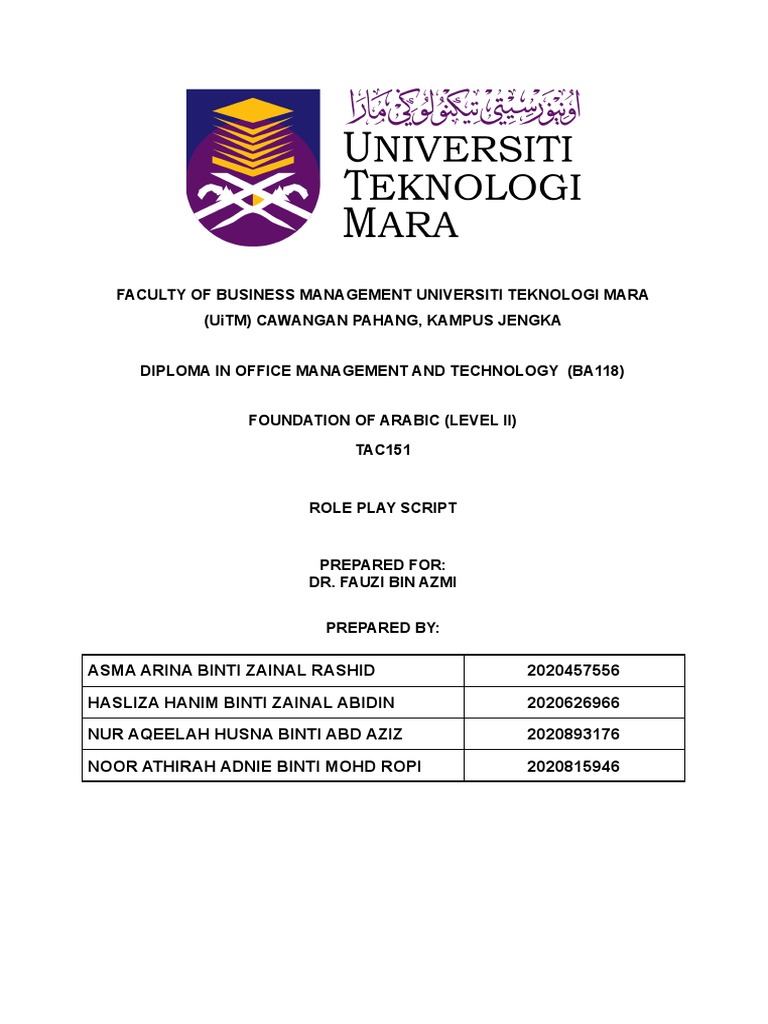 Draf Tac Role Play | PDF