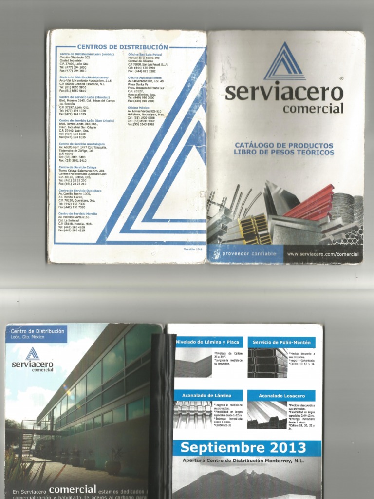 Serviacero Manual de Perfiles Formato Cuaderno | PDF