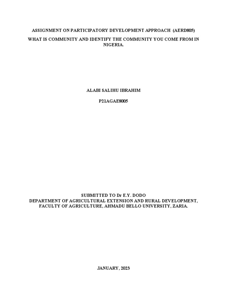 A Community Pdf Community