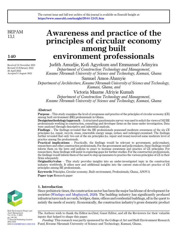 10 1108 - Bepam 11 2021 0135 | PDF | Sustainability | Waste