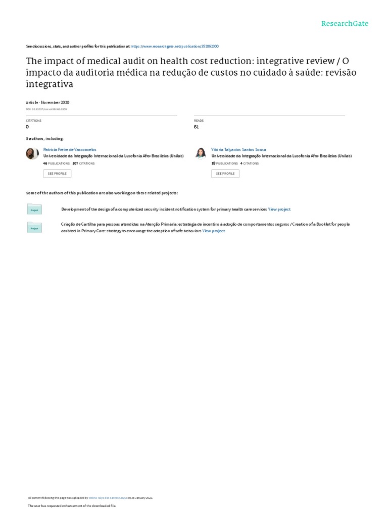 The Impact of Medical Audit | PDF | Audit | Hospital