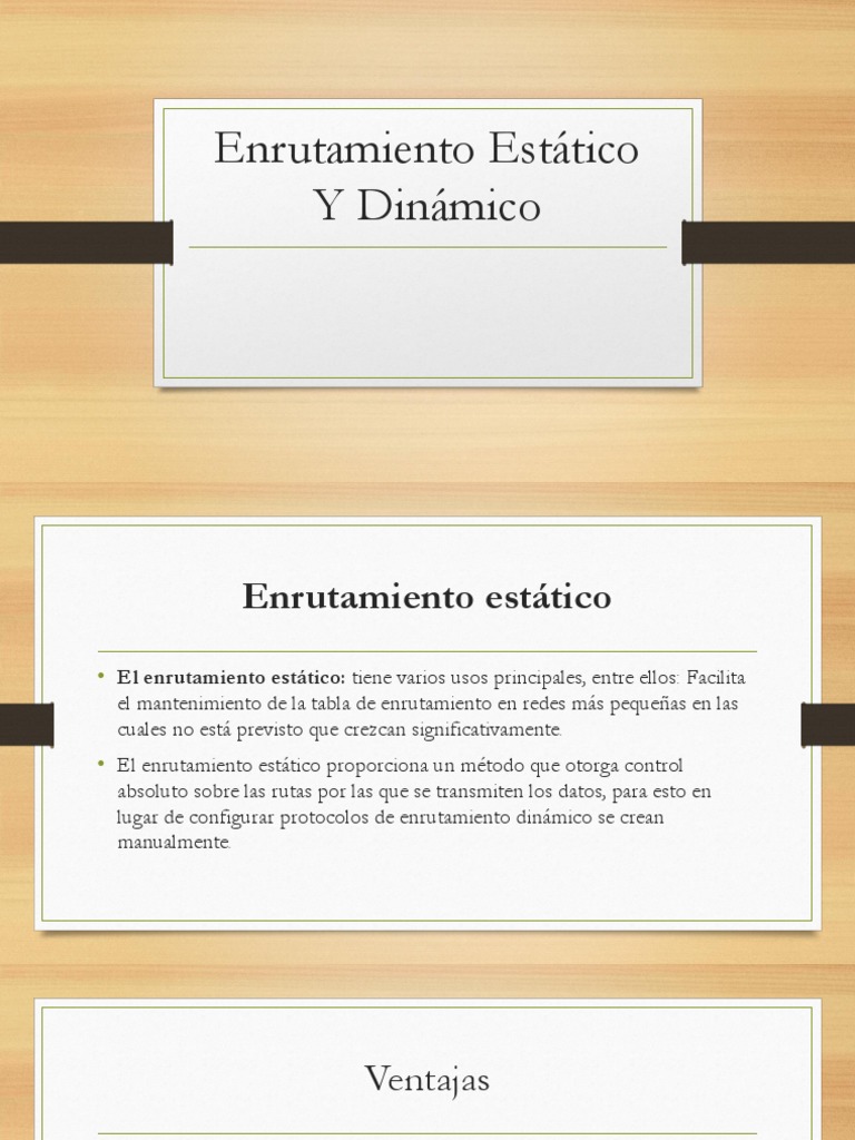 Enrutamiento Estático Y Dinámico-1 | PDF | Enrutador (Computación) | Protocolos de internet