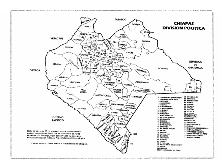 Chiapas Con Nombres | PDF