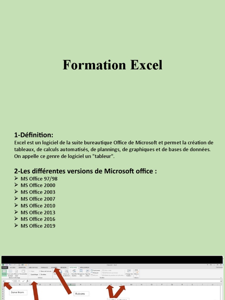 Cours Excel | PDF | Microsoft Office | Microsoft Excel