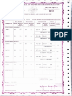 Madhyamik Marksheet | PDF | Educational Assessment And Evaluation | Student Assessment And ...