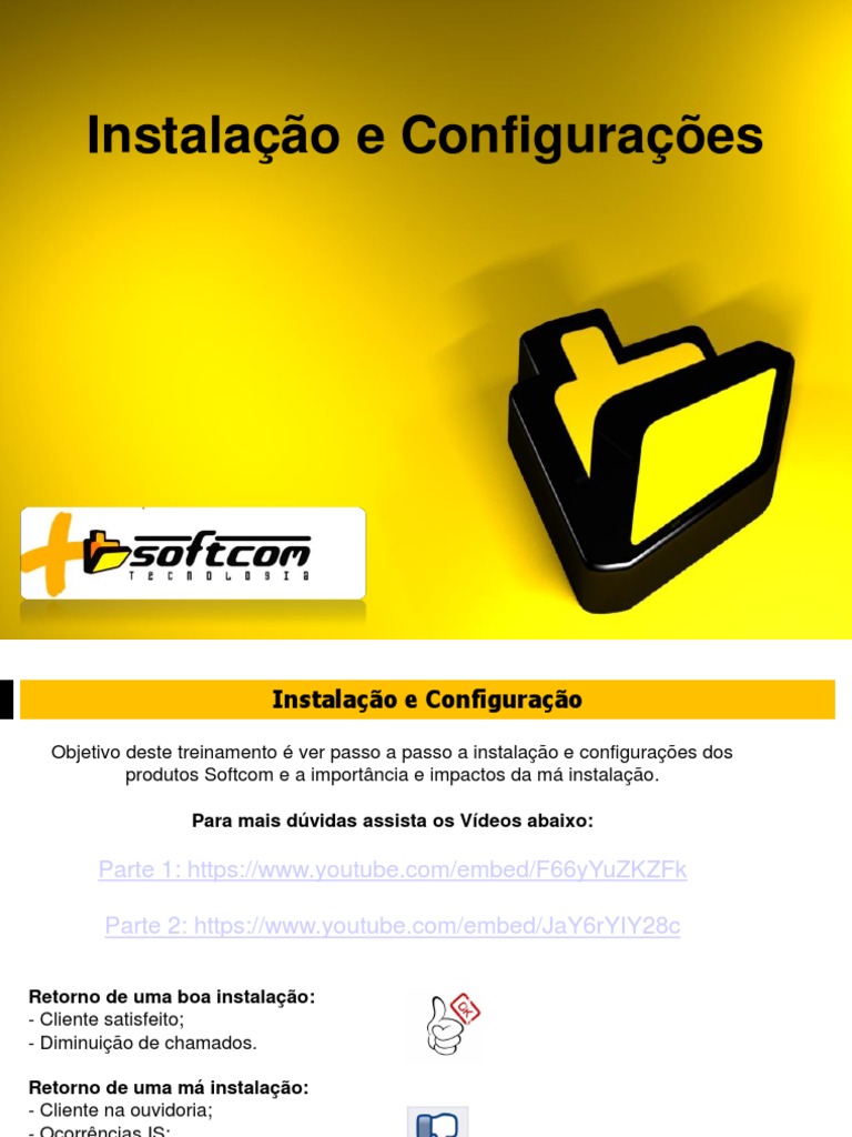 Instalação e Configuração Softcom | PDF | Microsoft Access | Microsoft ...