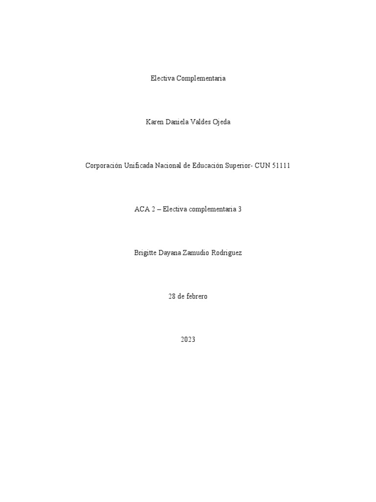 Aca 2 - Electiva Complementaria | PDF | Impuestos | Business