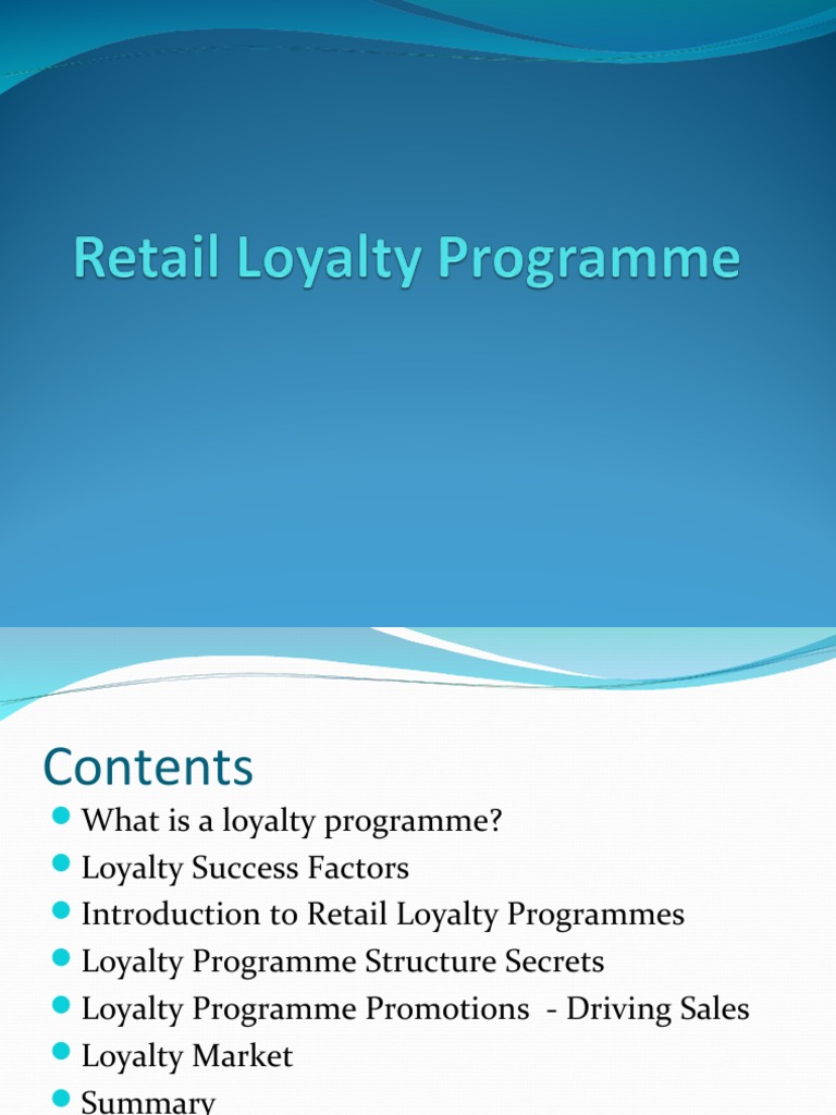 Vdocument - in Customer Loyalty Programme Reliance Retail Limited | PDF ...